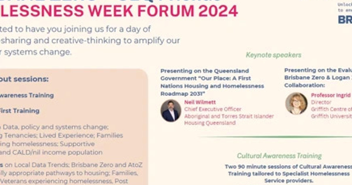 Homelessness Week Forum 2024 | Micah Projects